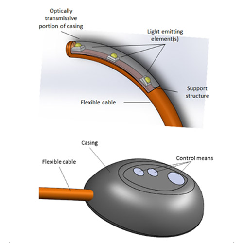Early prototype design of the KLARO™ deep cavity surgical LED lighting ...